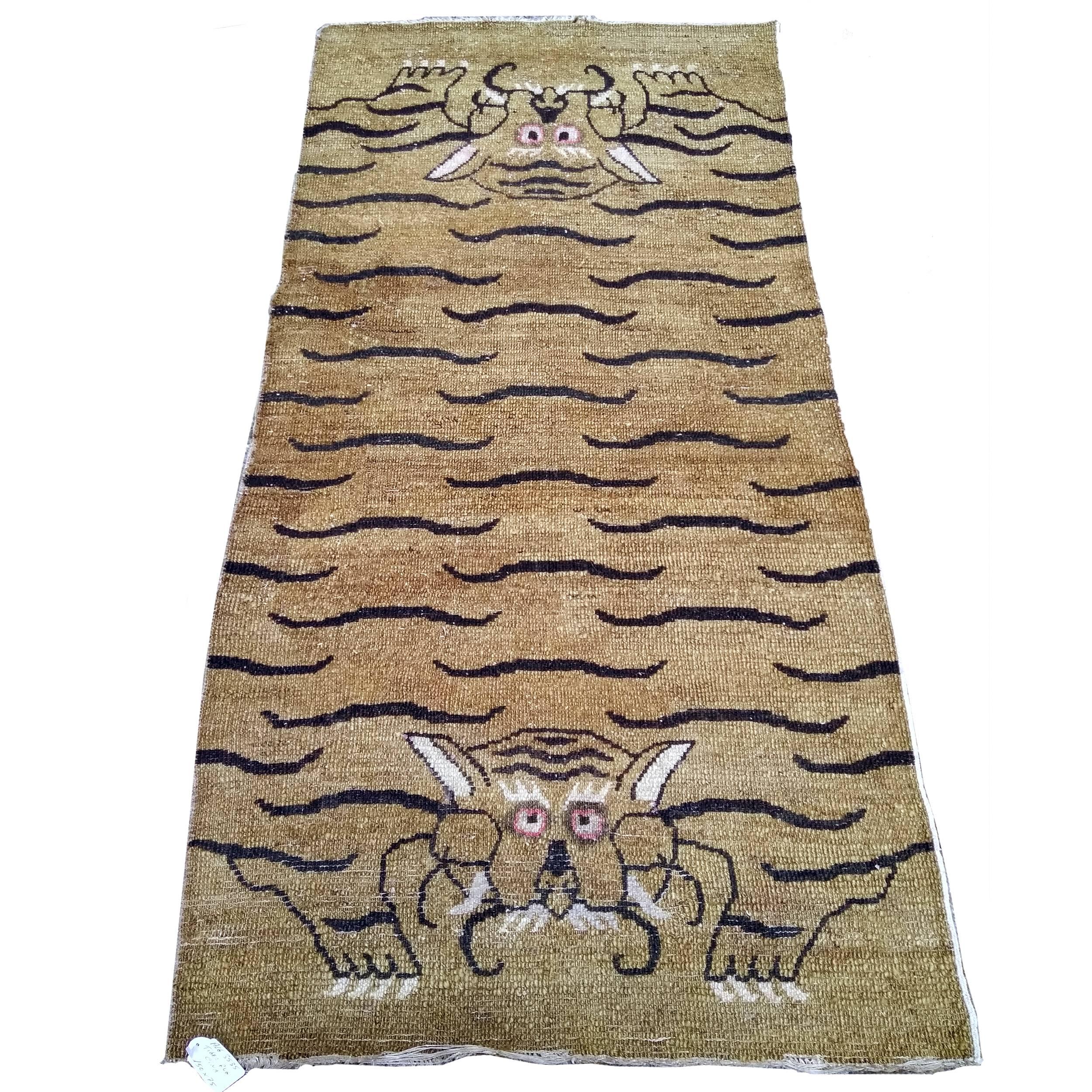 Antique Tiger Pelt Rug at 1stDibs | antique tiger rug, tiger fur rug ...