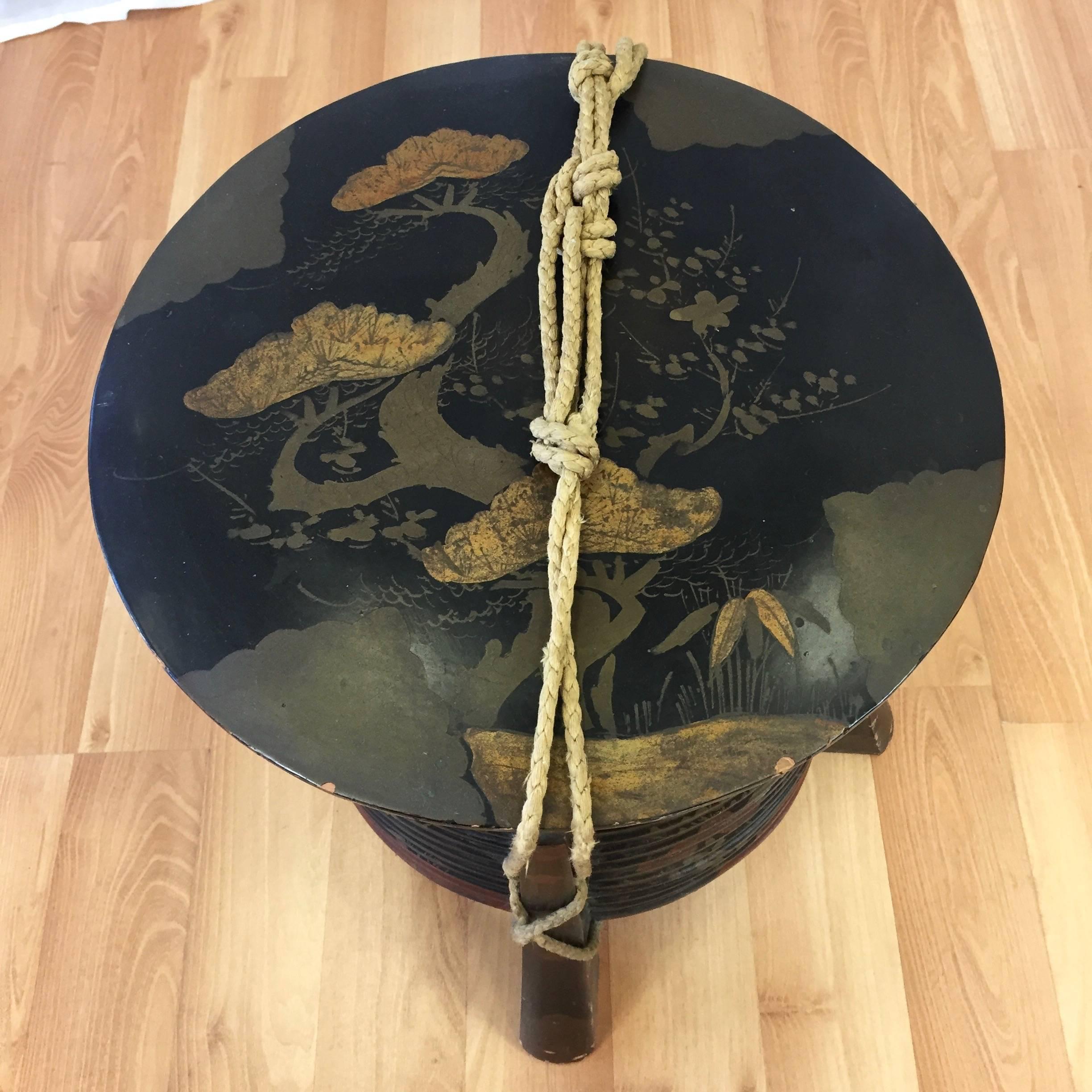 Antique Japanese Edo Period “Hakko Bako” Lacquer Samurai Box at 1stDibs