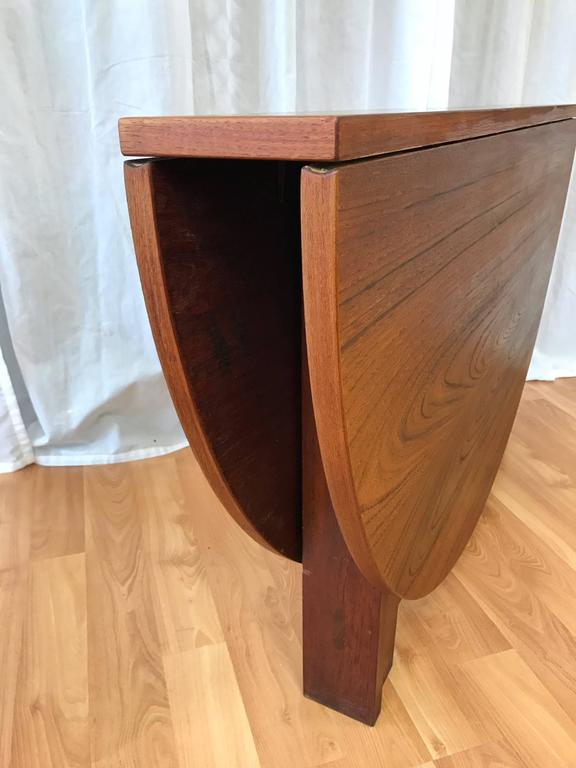 Mid-Century Scandinavian George III-Style Drop-Leaf Teak Table at ...