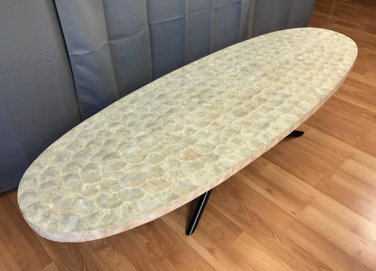 Capiz Shell Surfboard Coffee Table at 1stDibs | capiz shell coffee ...