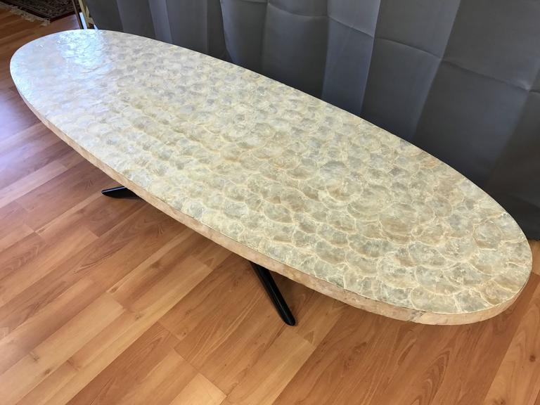 Capiz Shell Surfboard Coffee Table at 1stDibs | capiz shell coffee ...