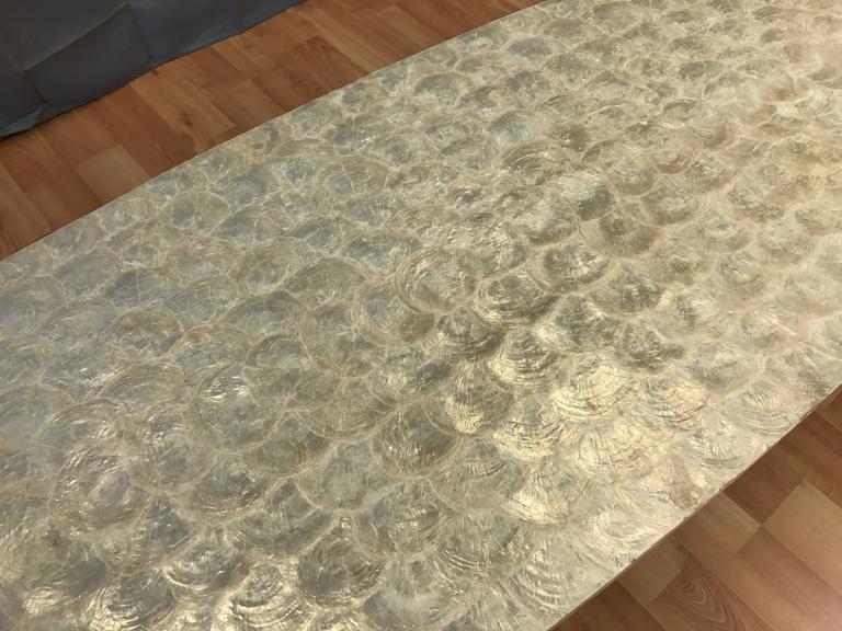 Capiz Shell Surfboard Coffee Table at 1stDibs | capiz shell coffee ...