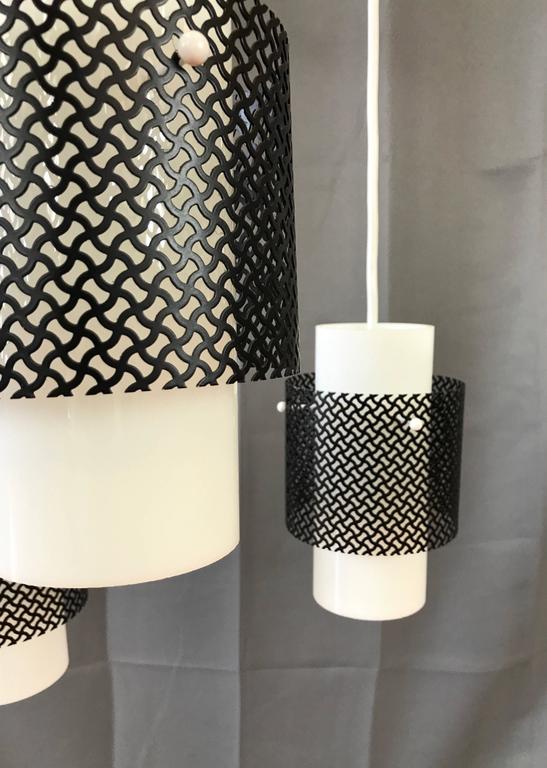 Mid-Century Modern Triple Pendant Ceiling Light Fixture For Sale at ...