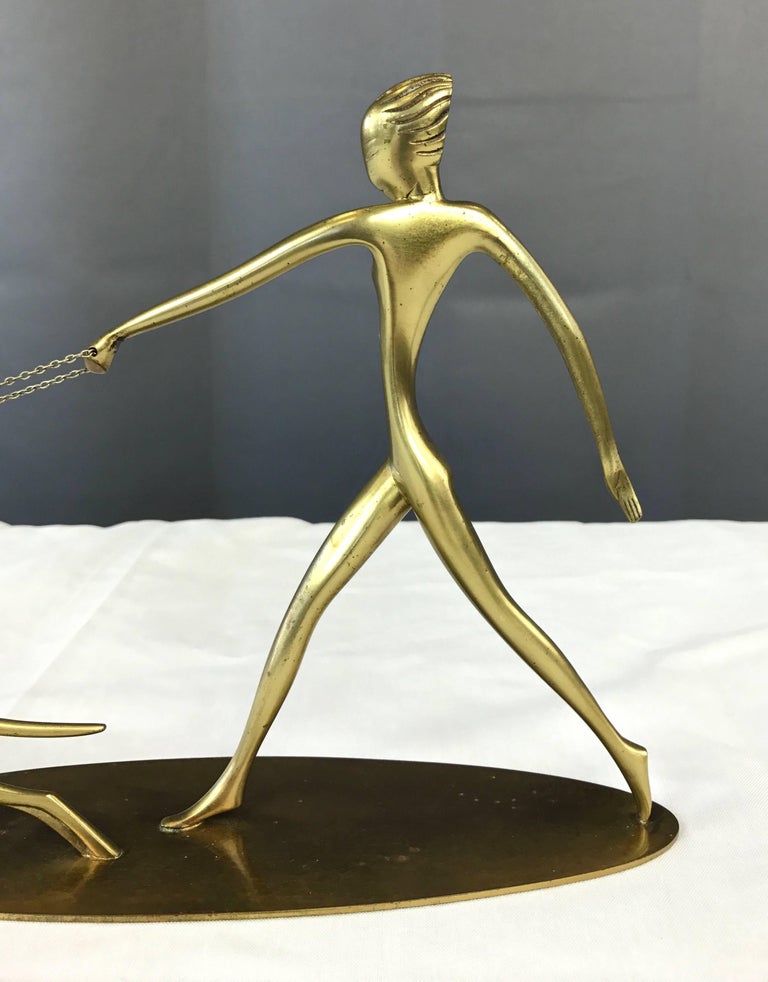 Karl Hagenauer “Diana with Dogs” Bronze Art Deco Sculpture at 1stDibs