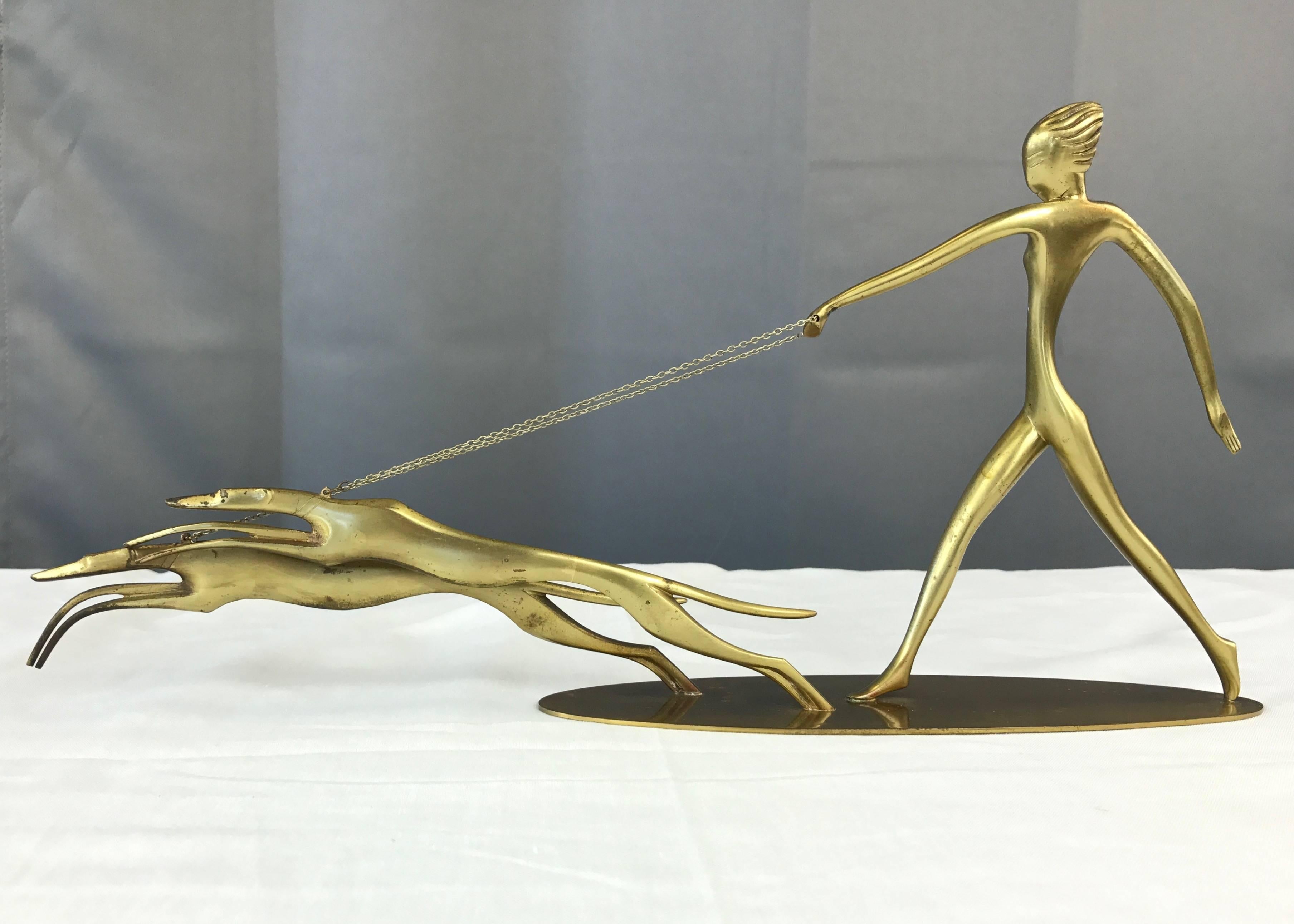 Karl Hagenauer “Diana with Dogs” Bronze Art Deco Sculpture at 1stDibs ...
