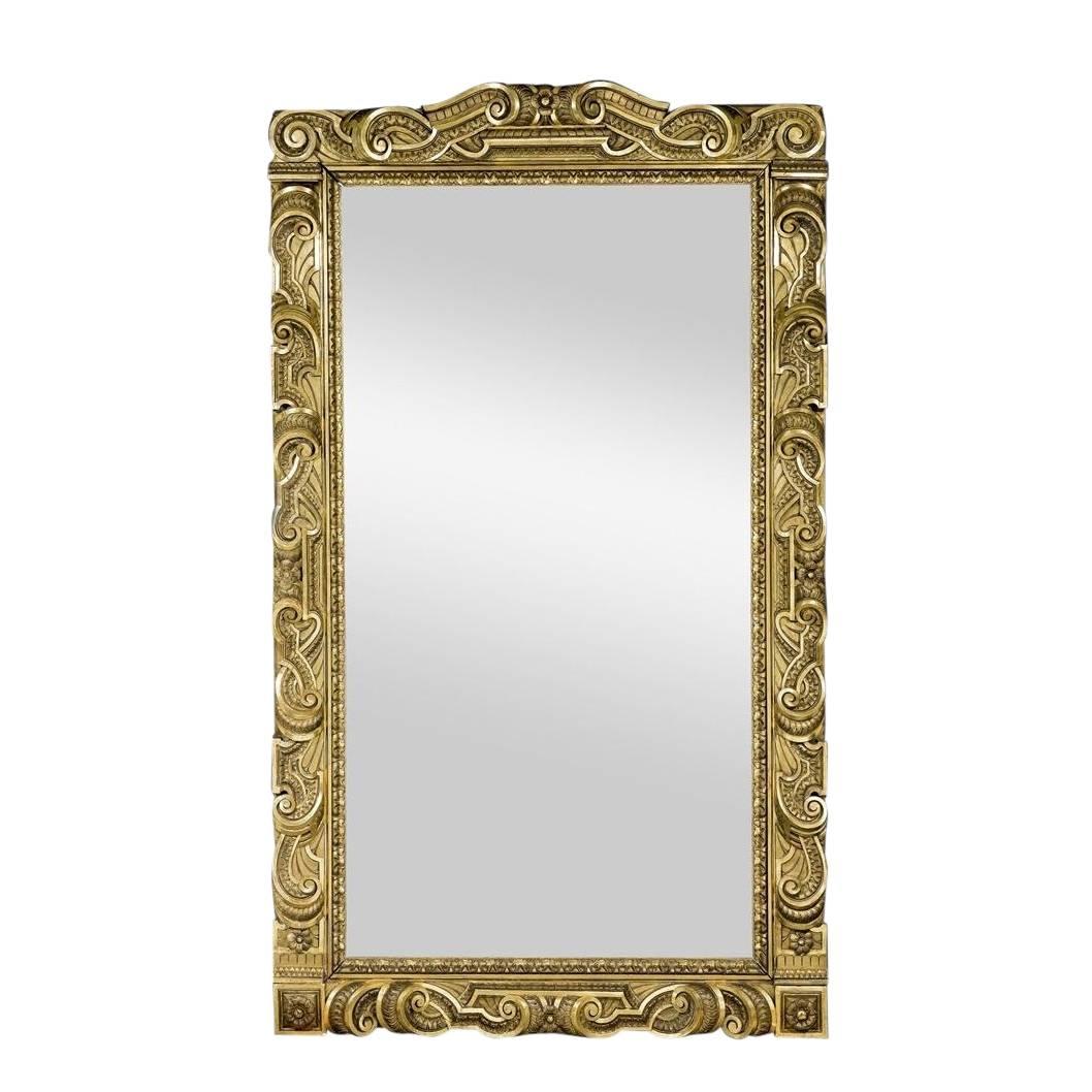 Antique French Baroque Rococo Style Pierce Carved Wood Large Gold ...