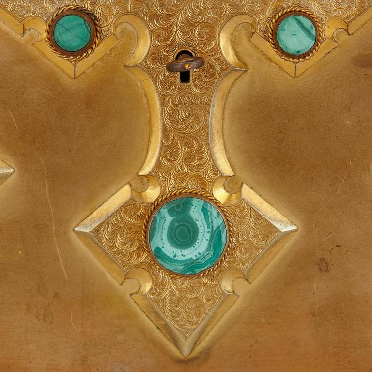 Malachite and Ormolu Gothic Style Antique Casket by Tiffany at 1stDibs