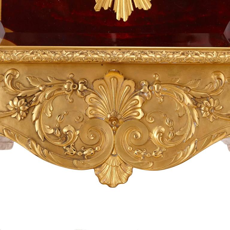 Large French Antique Ormolu Mantel Clock by Ferdinand Barbedienne at ...