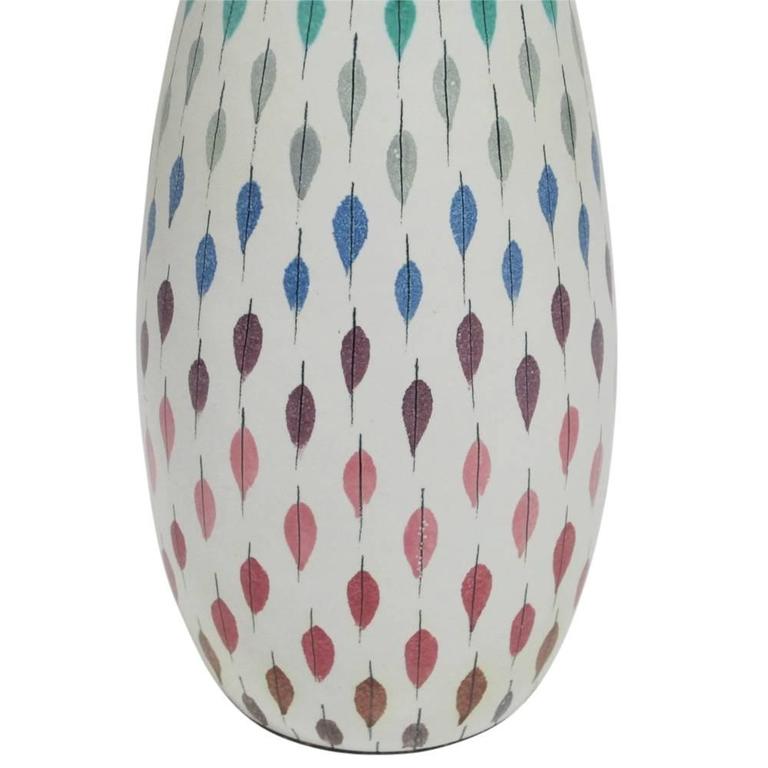 Aldo Londi Bitossi Table Lamps, Ceramic, Multi-Color, Piume, Signed For ...