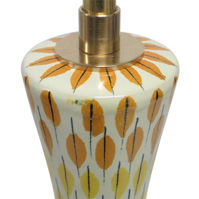 Aldo Londi Bitossi Table Lamps, Ceramic, Multi-Color, Piume, Signed For ...