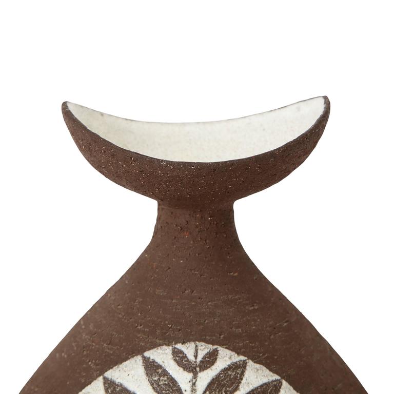 Thomas Toft Vase, Ceramic Brown White, Signed at 1stDibs | thomas toft ...