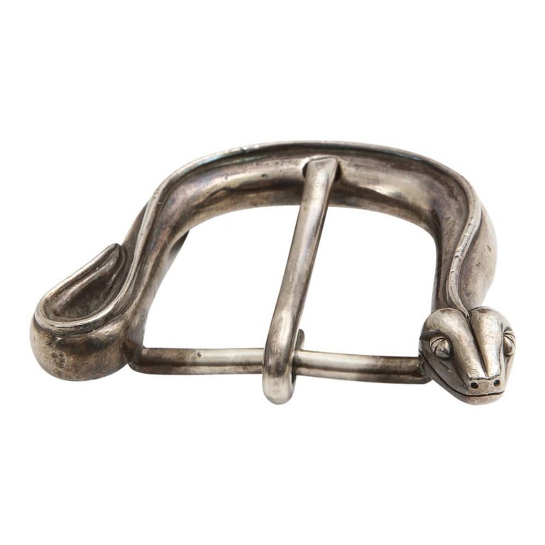 Barry Kieselstein-Cord Belt Buckle, Sterling Silver, Snake, Signed at ...
