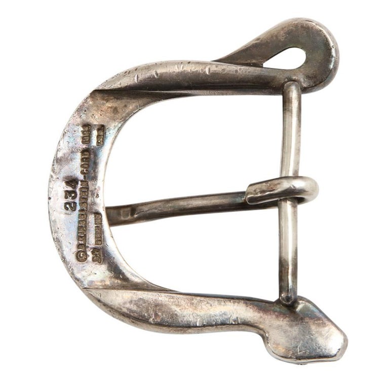 Barry Kieselstein-Cord Belt Buckle, Sterling Silver, Snake, Signed at ...