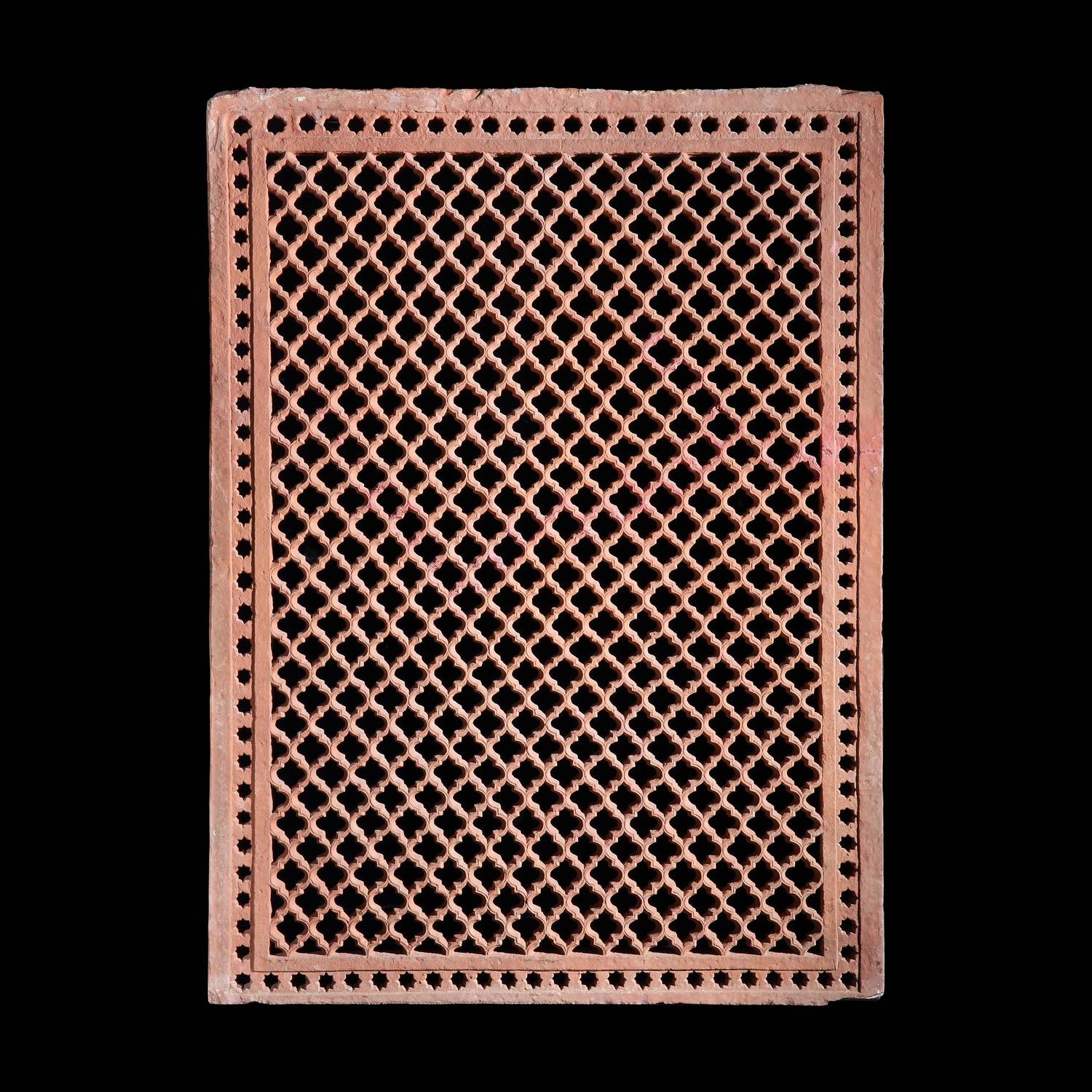 Fine Mid-18th Century Red Sandstone Jali For Sale at 1stdibs