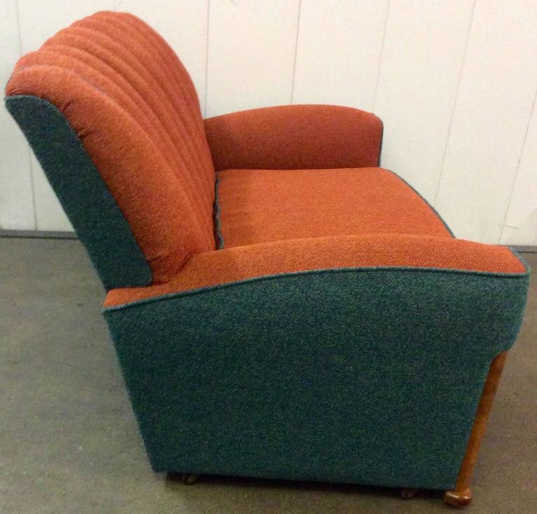 Art Deco Shell Back Sofa, Newly Upholstered at 1stDibs | art deco shell ...