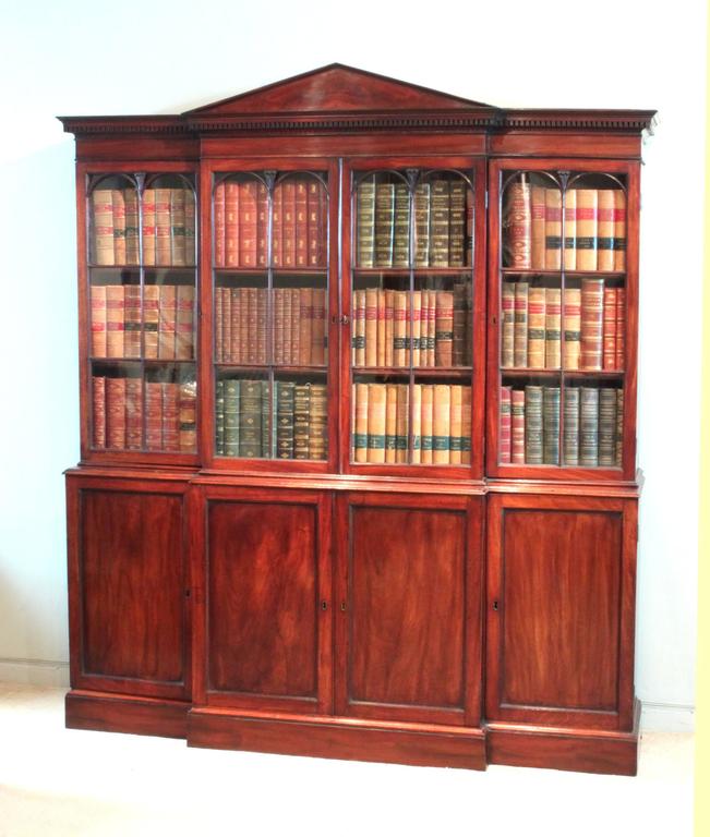 Georgian Breakfront Bookcase at 1stDibs | georgian bookcase, georgian ...