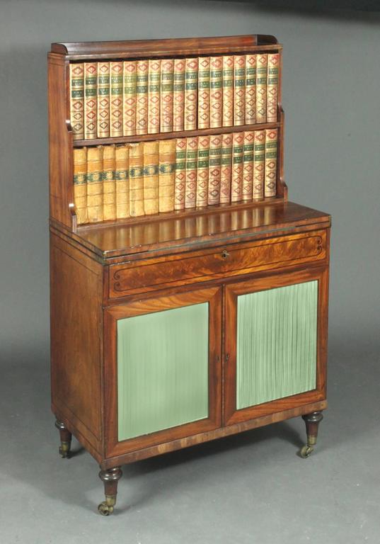 Regency Mahogany Lady's Writing Cabinet For Sale at 1stDibs