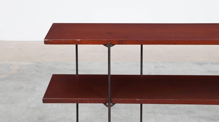 1950s Brown Stained Pinewood Shelf in the Style of Luther Conover at ...