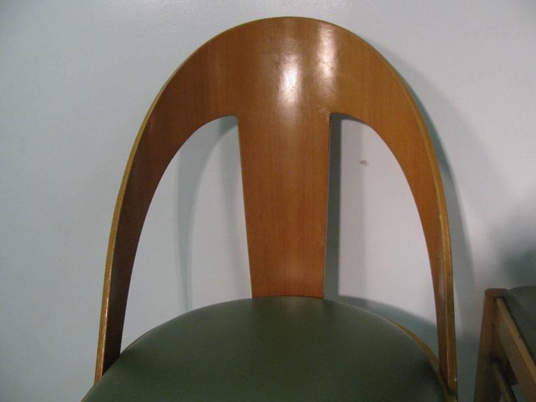 Mid-Century Modern Bent Maple Spoon Back Cafe Dining Chairs 3 Available ...