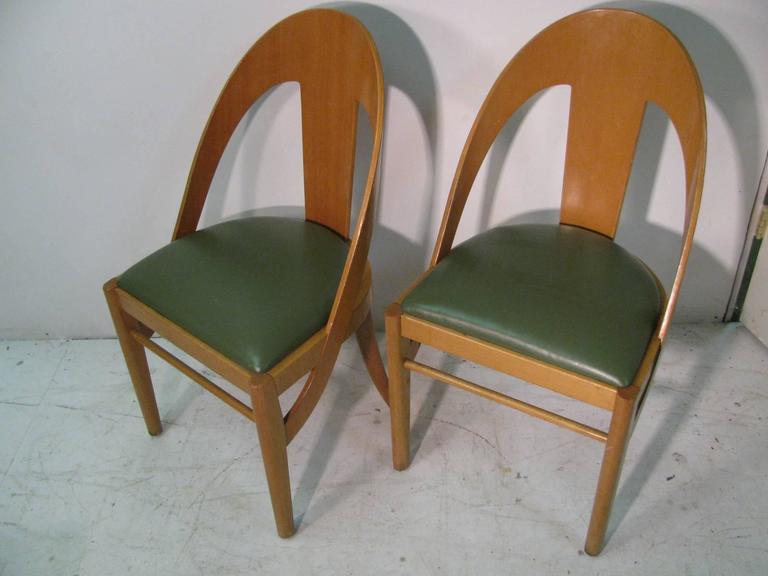 Mid-Century Modern Bent Maple Spoon Back Cafe Dining Chairs 3 Available ...