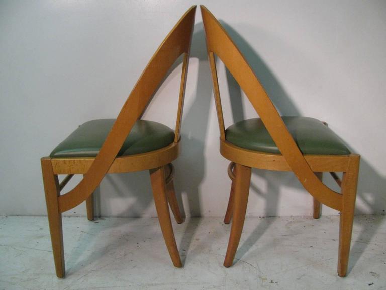 Mid-Century Modern Bent Maple Spoon Back Cafe Dining Chairs 3 Available ...