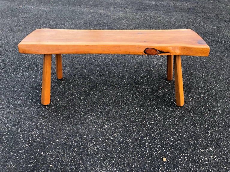 Live Edge Wooden Slab Bench or Table at 1stDibs | wood slab benches ...