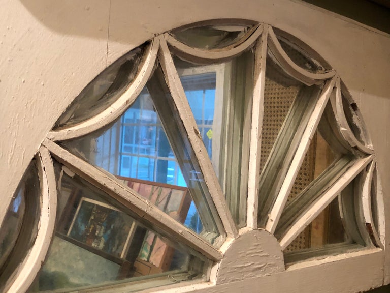 Vintage Federal Style Palladium Mirrored Window at 1stDibs