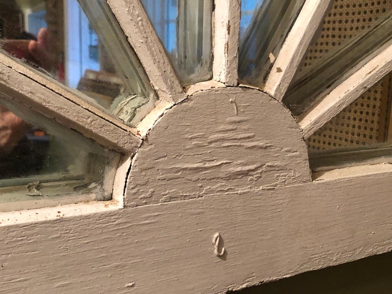 Vintage Federal Style Palladium Mirrored Window at 1stDibs