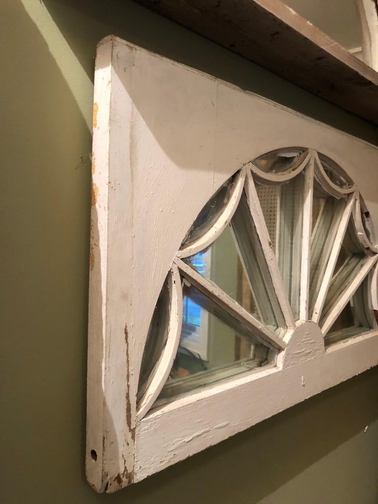 Vintage Federal Style Palladium Mirrored Window at 1stDibs