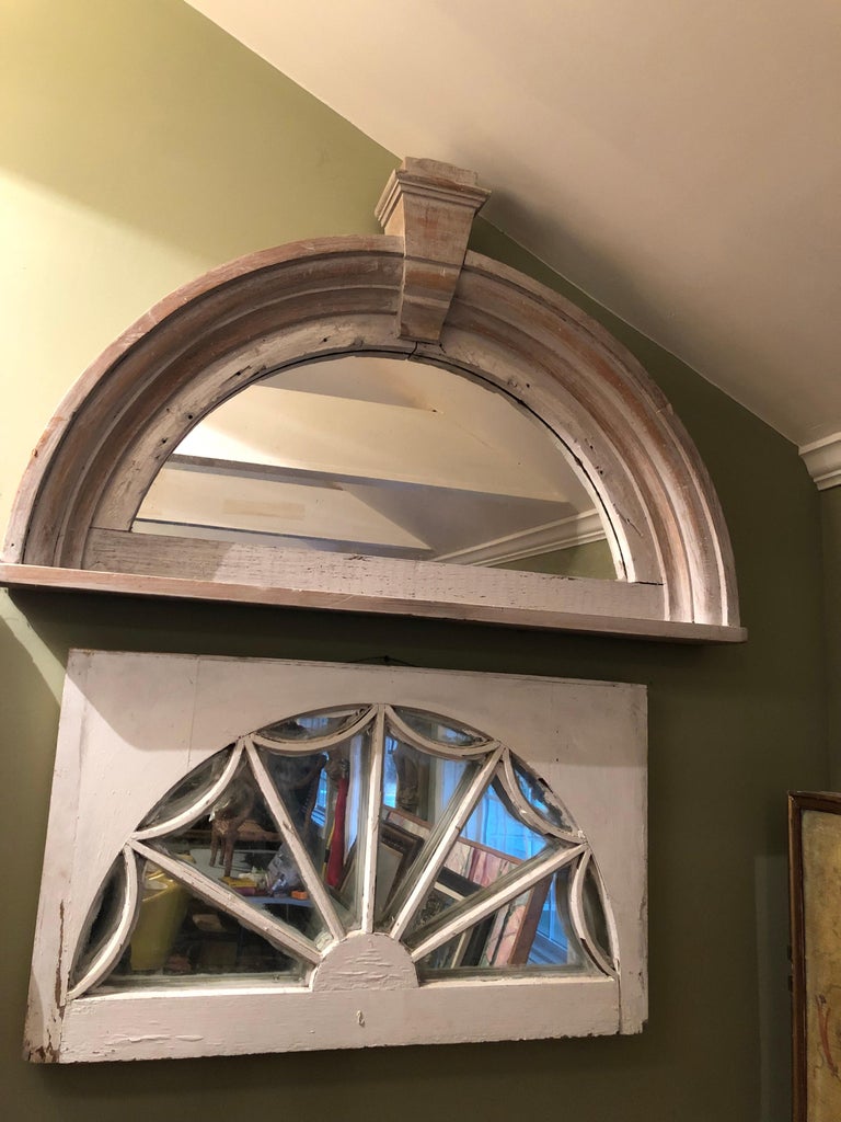 Vintage Federal Style Palladium Mirrored Window at 1stDibs