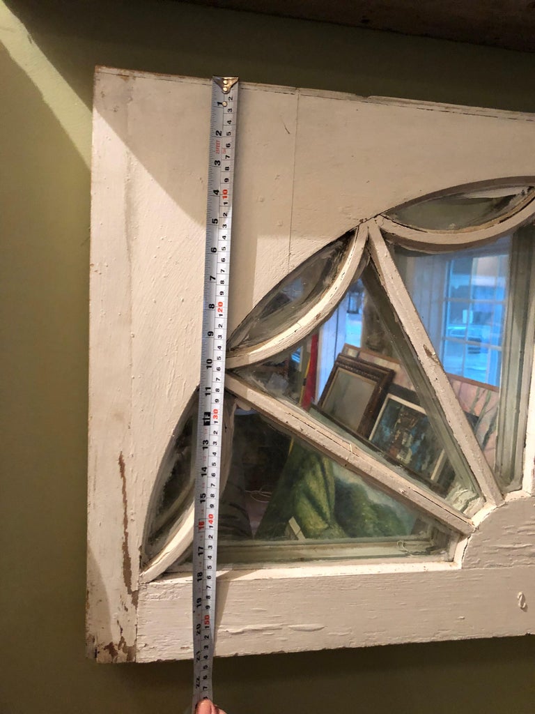 Vintage Federal Style Palladium Mirrored Window at 1stDibs