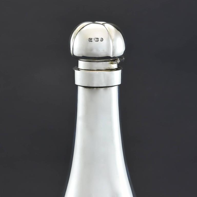 Extraordinary Giant Champagne Bottle Decanter with Sterling top, 1892 ...