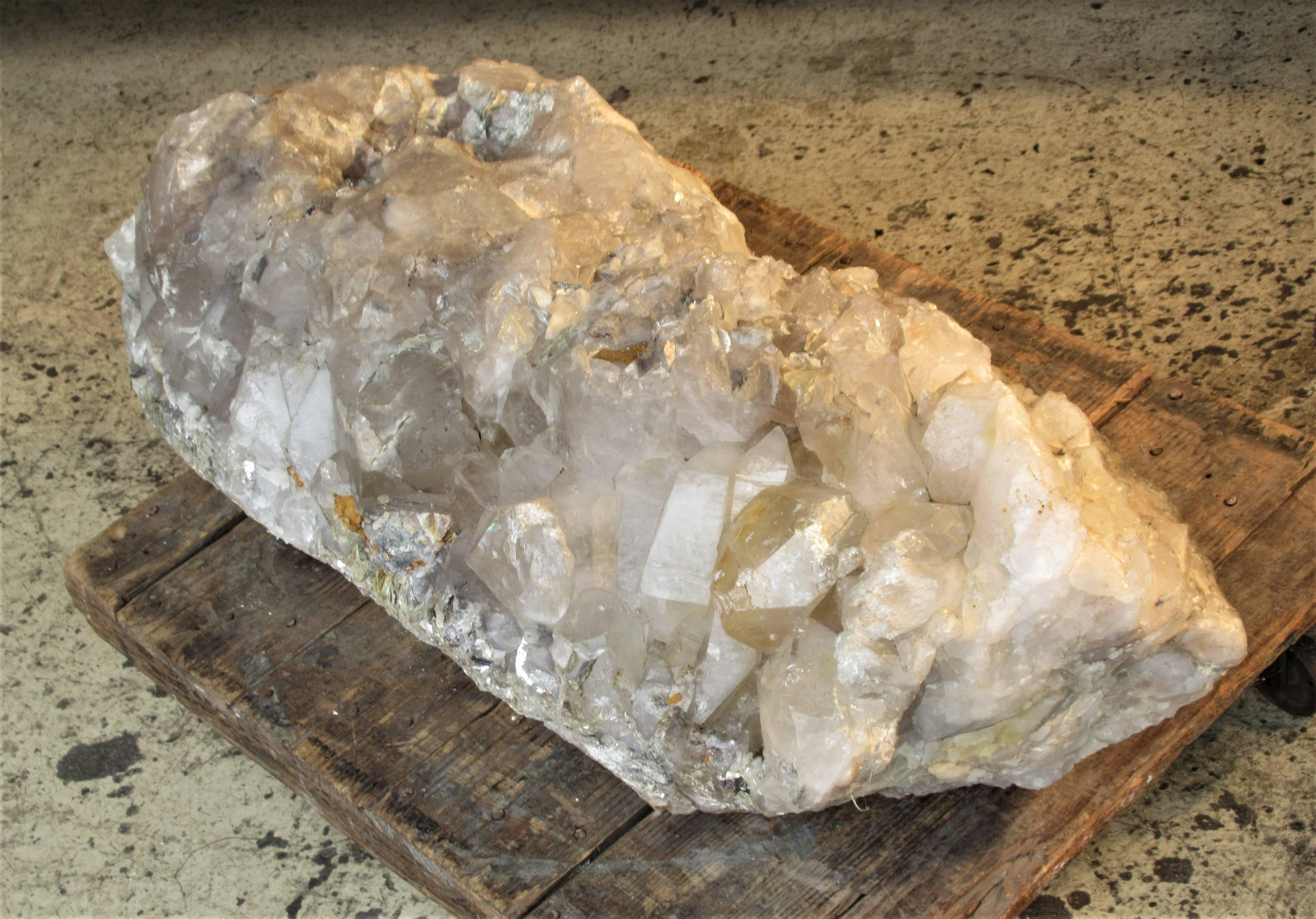 Enormous Old Quartz Crystal Cluster Specimen at 1stDibs | quartz ...