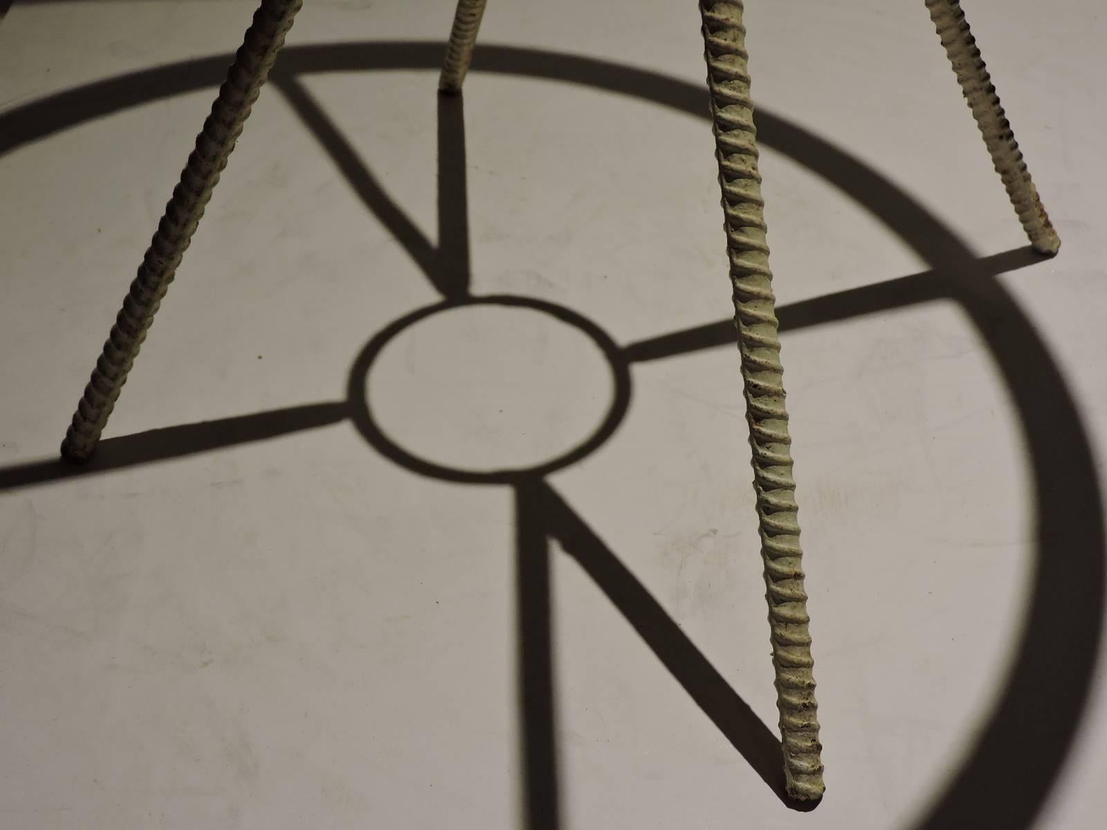 Mid-20th Century X Base Iron Rebar Tables at 1stDibs | rebar table base