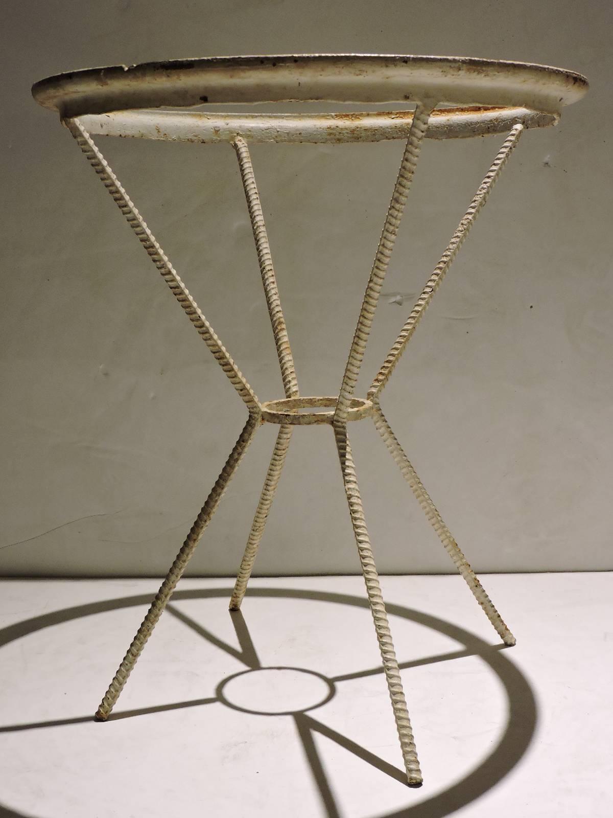 Mid-20th Century X Base Iron Rebar Tables at 1stDibs | rebar table base