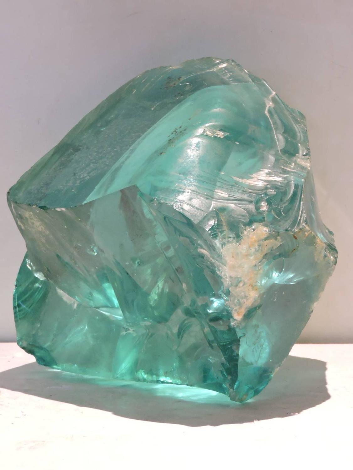 Massive Chunk of Old Factory Aqua Glass Cullet at 1stdibs