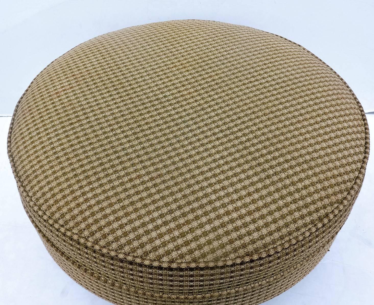 Mid 20th Century Big Round Ottoman Pouf at 1stDibs | large round ...