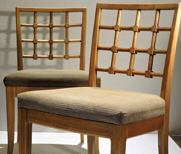Modernist Lattice Back Chairs at 1stDibs