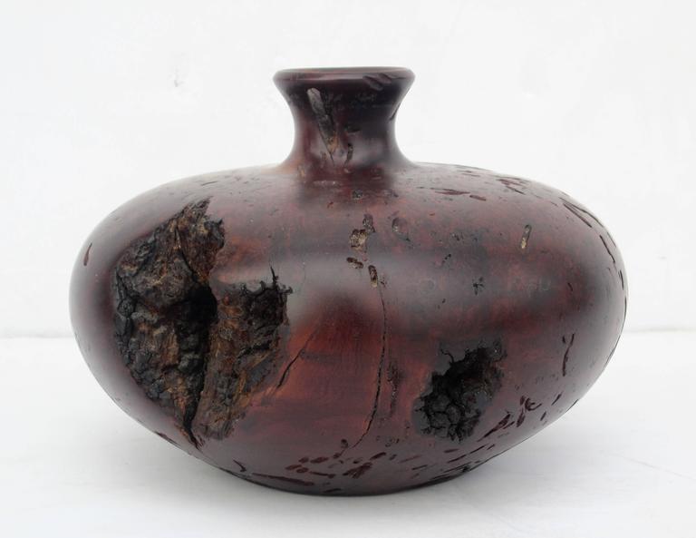 Burl Wood Vase at 1stDibs | burlwood vase, burl vase
