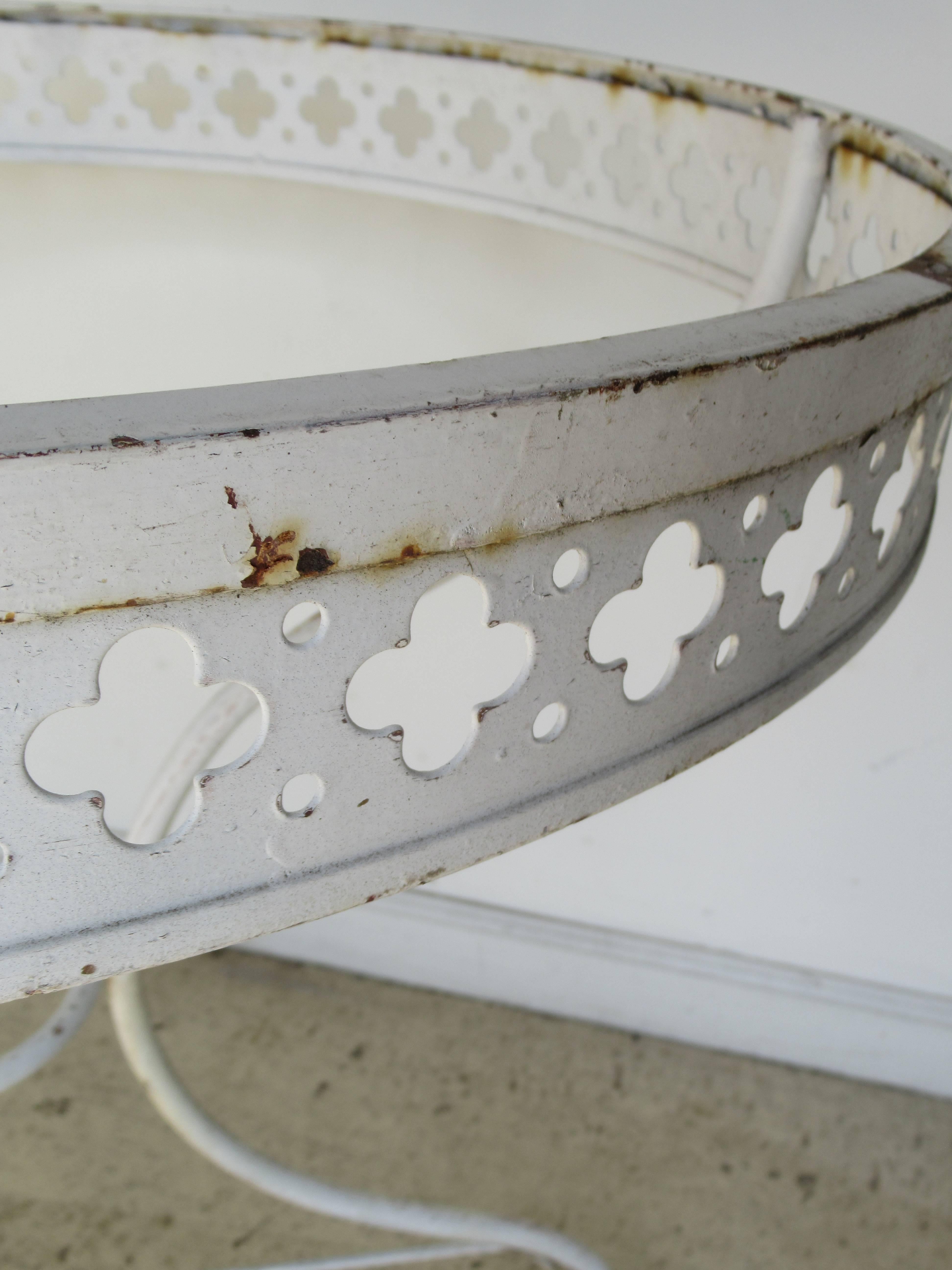 Gothic Modern Wrought Iron Table at 1stDibs