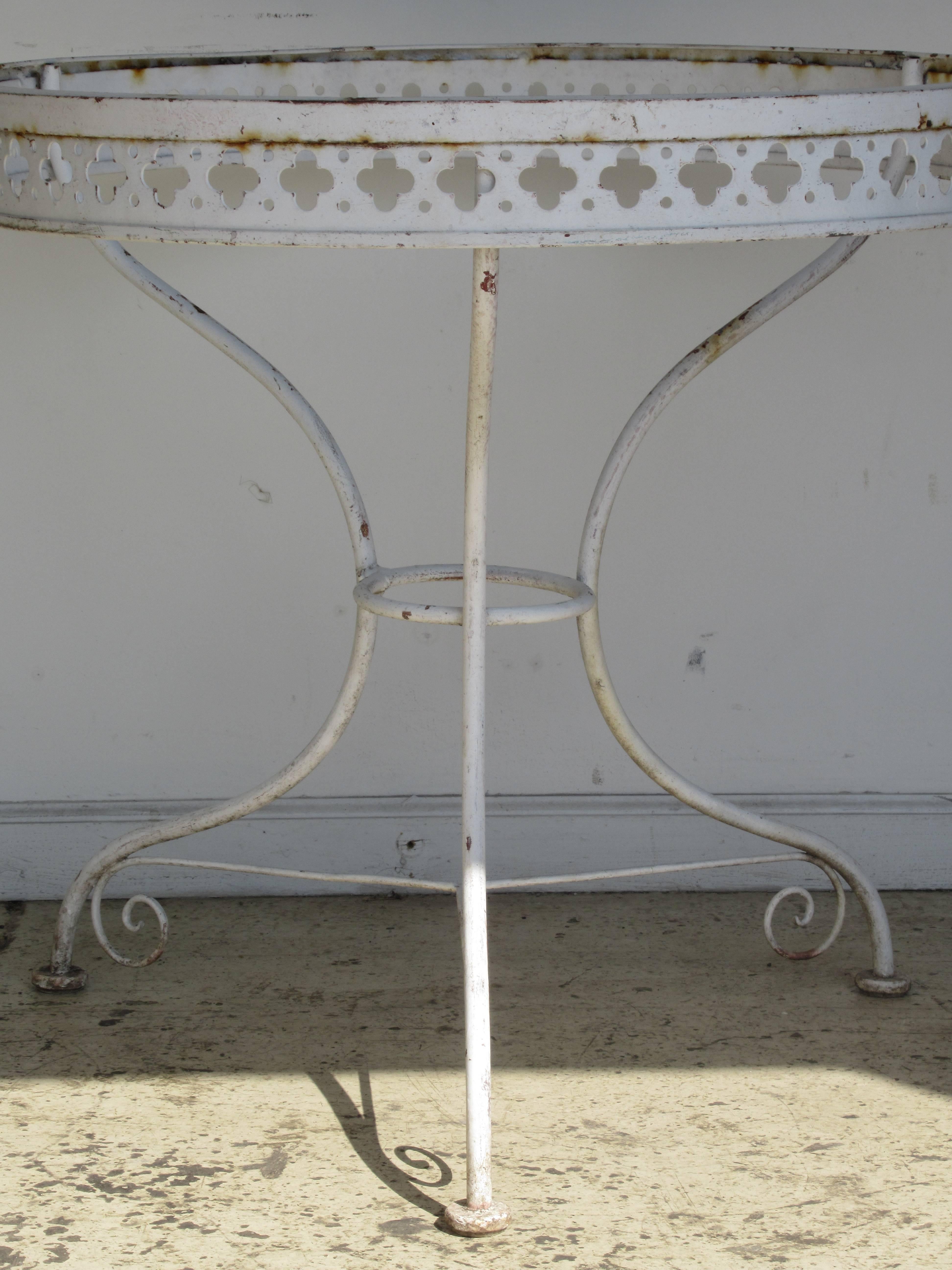Gothic Modern Wrought Iron Table at 1stDibs
