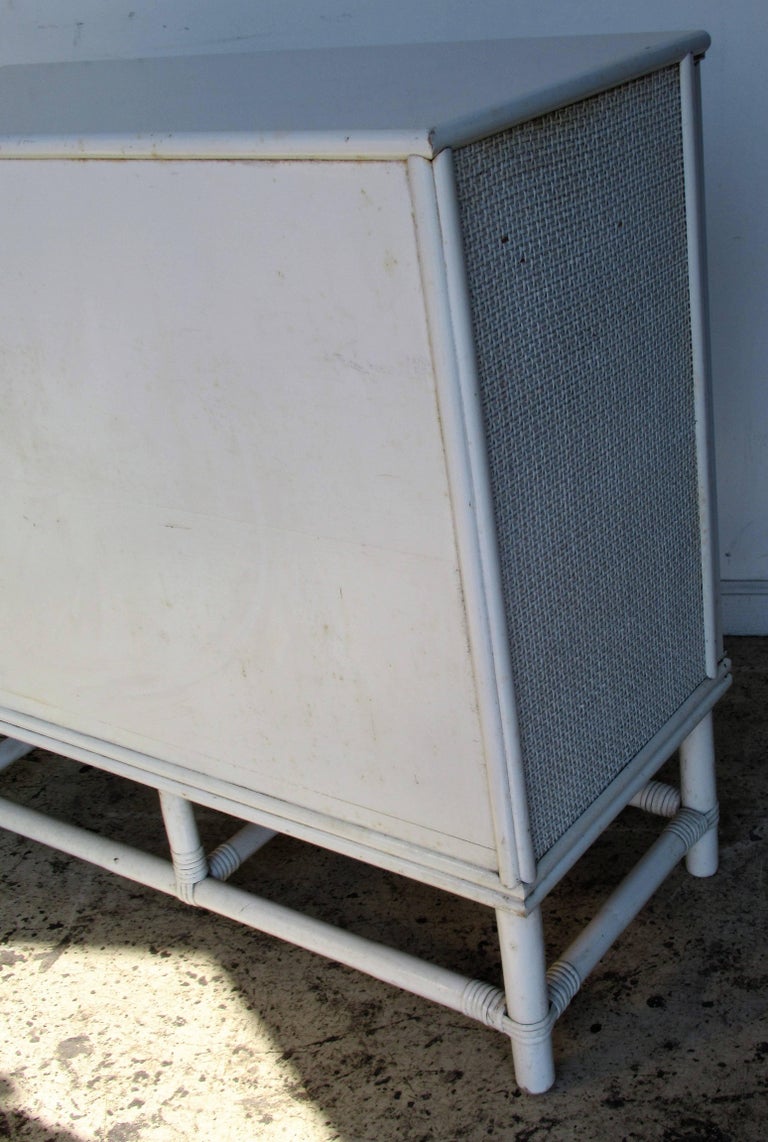 Willow and Reed Two Door Cabinet attributed to Tommi Parzinger at 1stDibs