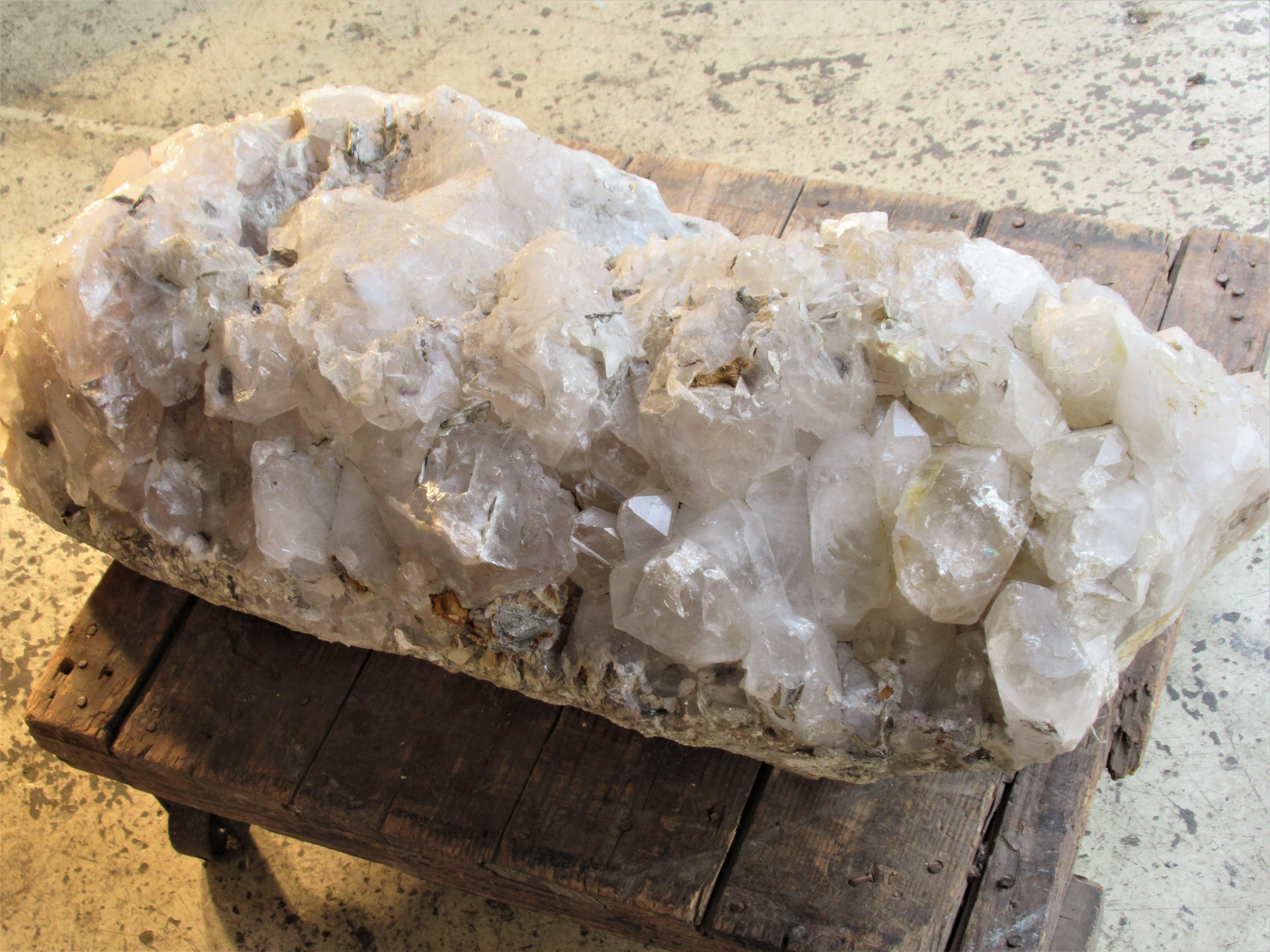 Enormous Old Quartz Crystal Cluster Specimen at 1stDibs | quartz ...