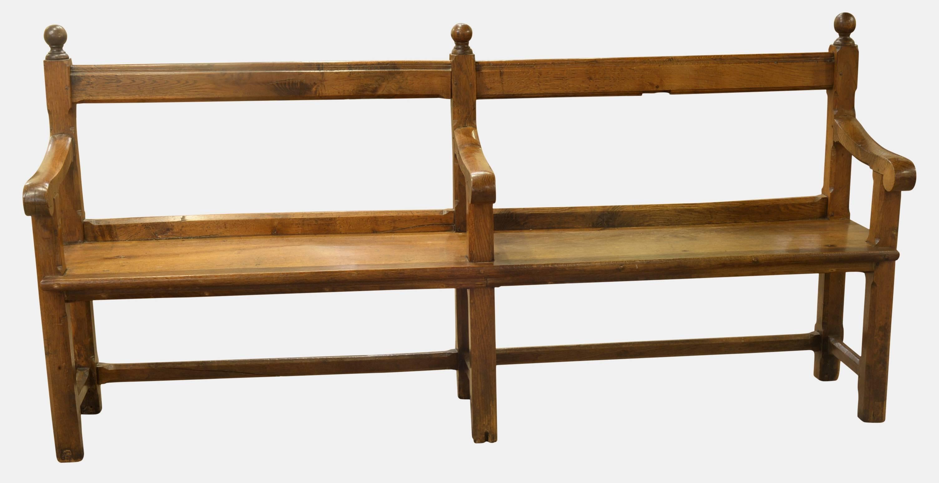 Victorian Oak Bench Pew at 1stDibs
