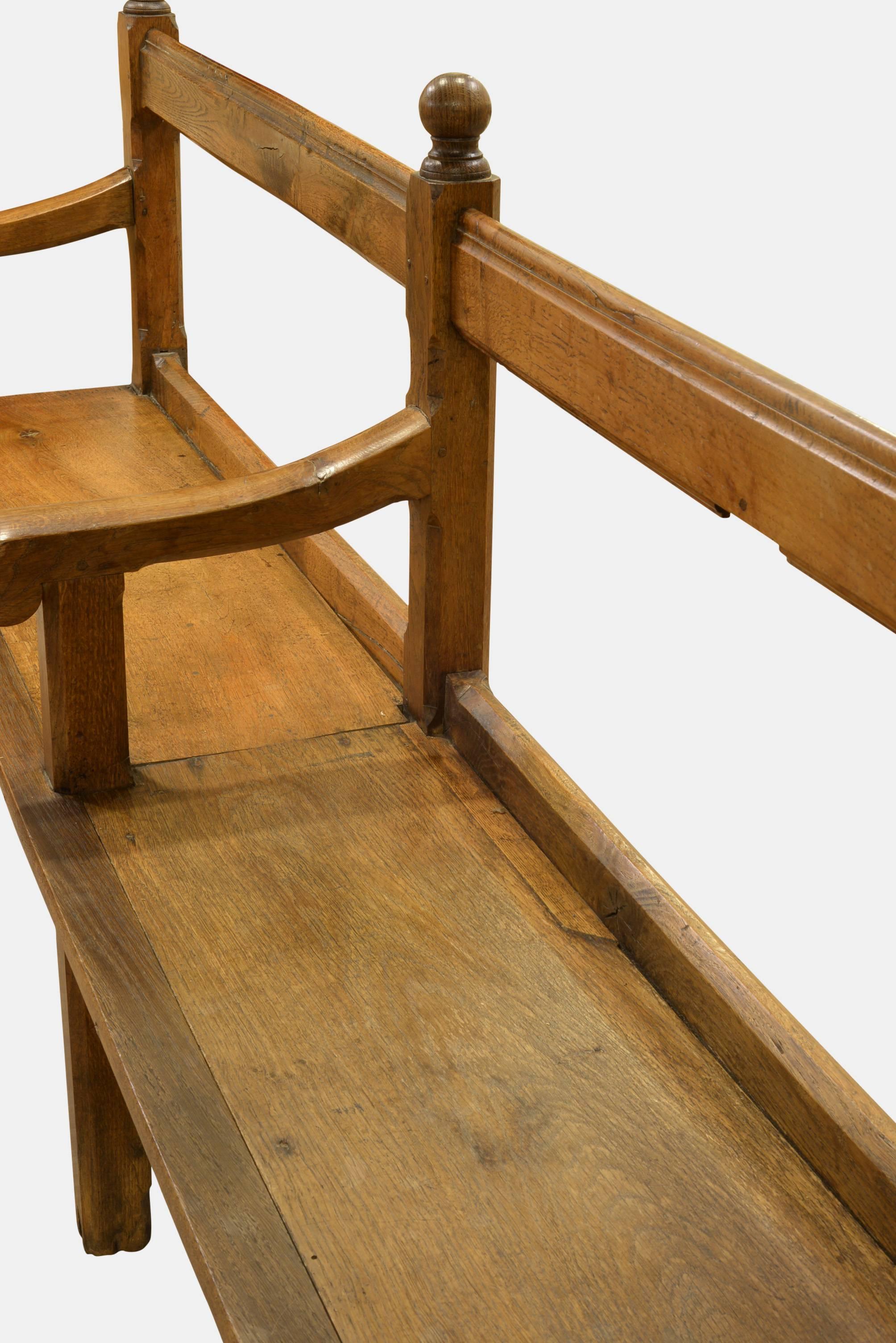 Victorian Oak Bench Pew at 1stDibs