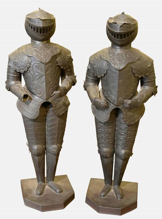 Pair of Miniature Suits of Armour at 1stDibs