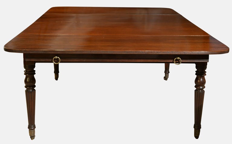Gillows Fold over Top Extending Dining Table at 1stDibs