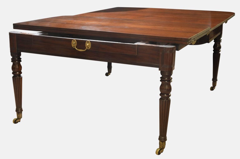 Gillows Fold over Top Extending Dining Table at 1stDibs