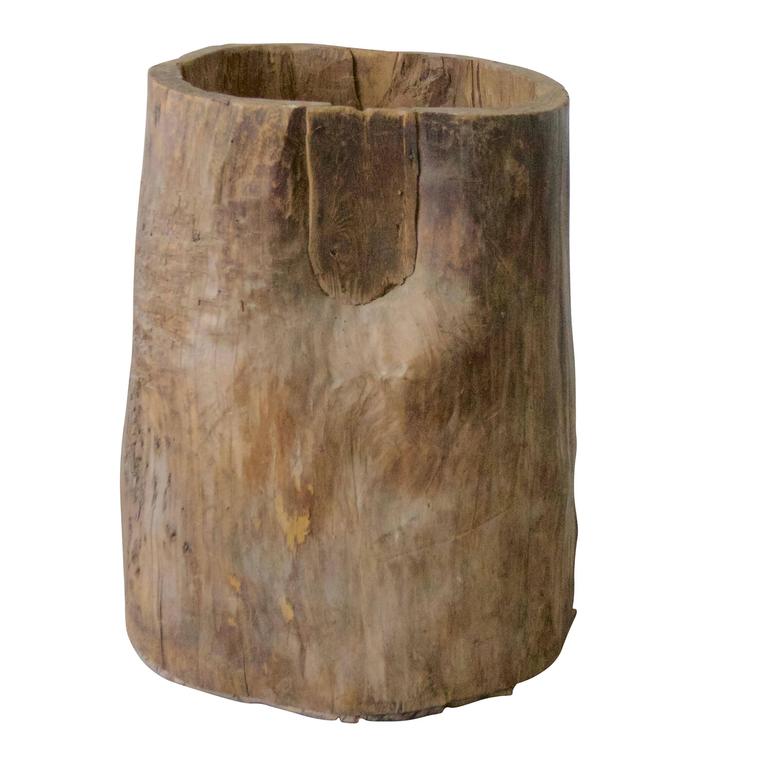 Tree Trunk Grain Bin at 1stDibs