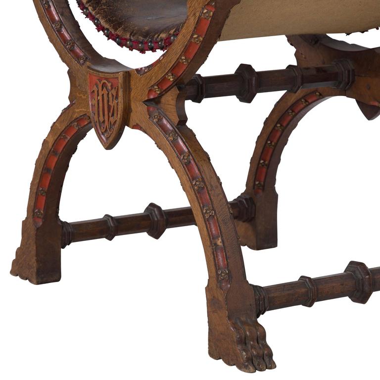 Gothic Revival Oak Throne Chair at 1stDibs | gothic throne chairs for ...